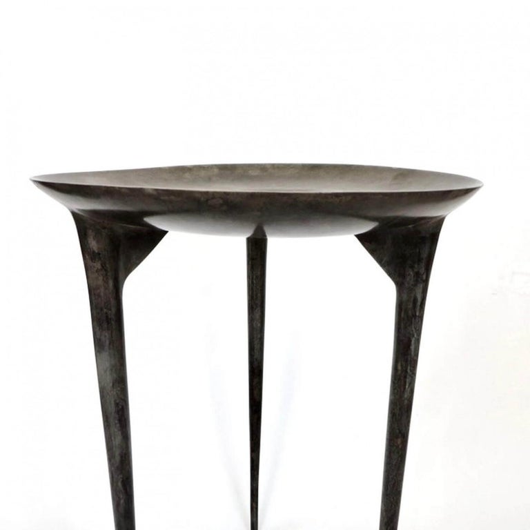 Contemporary Bronze Side Table, Tall Brazier by Rick Owens For Sale at ...