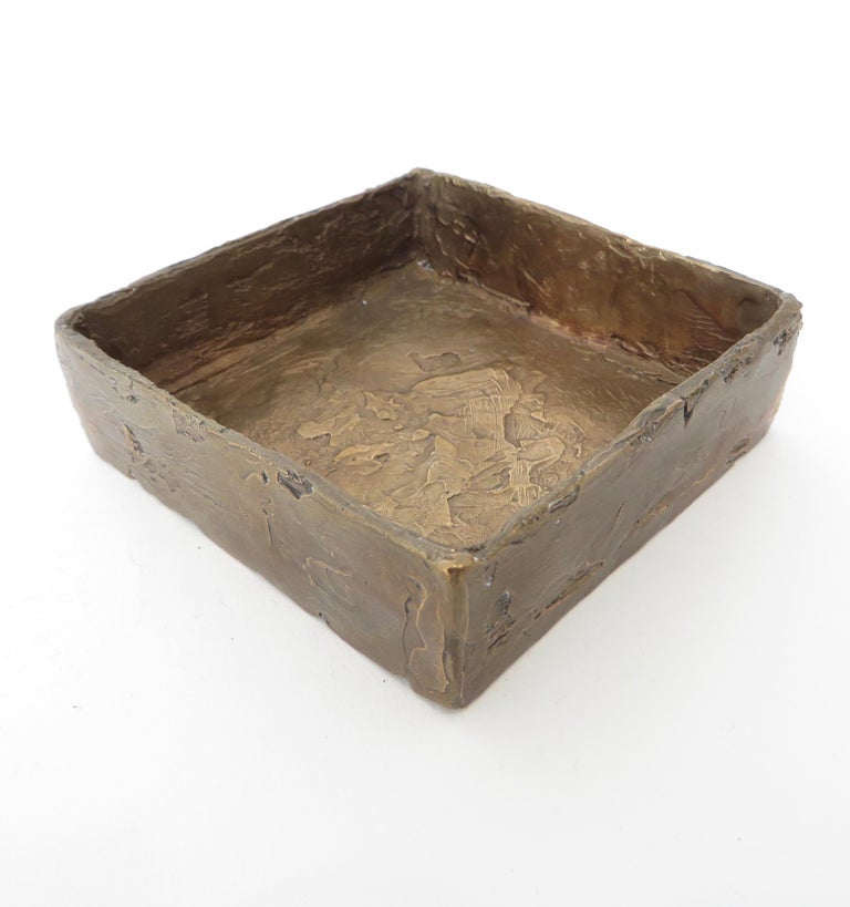 Contemporary Bronze Taurus Tray or Vide Poche by Jennifer Joseph at 1stDibs