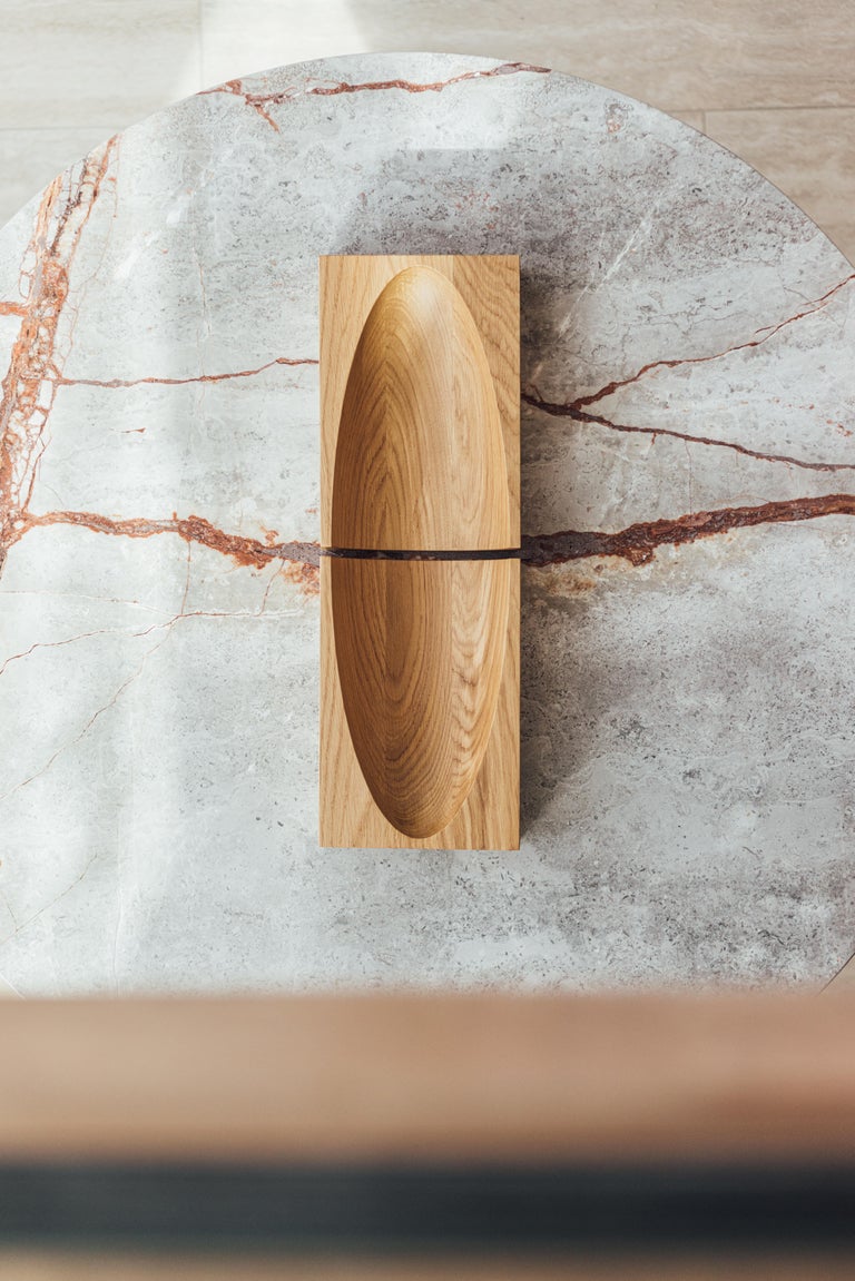 Contemporary Brown Solid European Soiled Oak Parabole ii by Æther/Mass ...