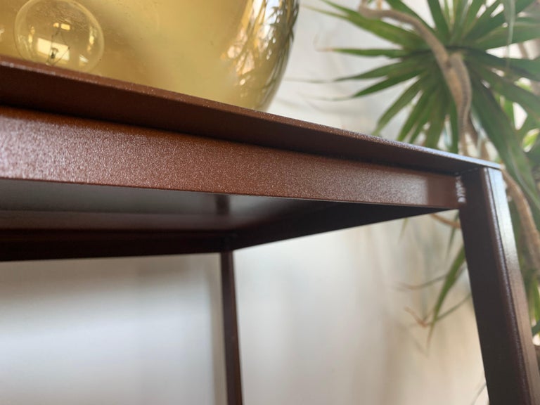 Contemporary Buffet Table in Recycled Metal, Minimal style, With Glass ...