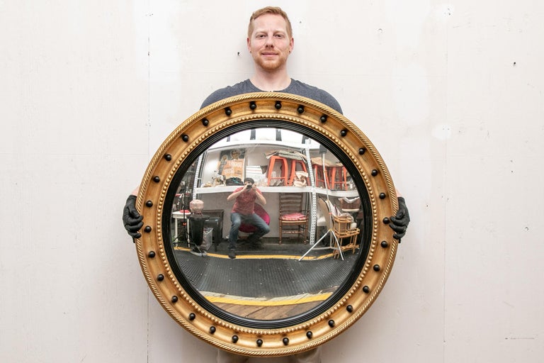 Contemporary Bullseye Mirror at 1stDibs