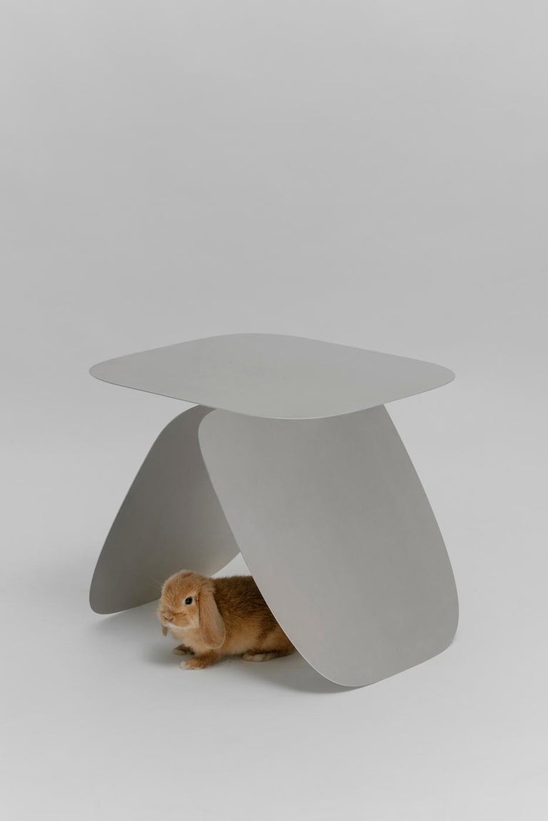 Contemporary Bunny Side Table in Steel For Sale at 1stDibs