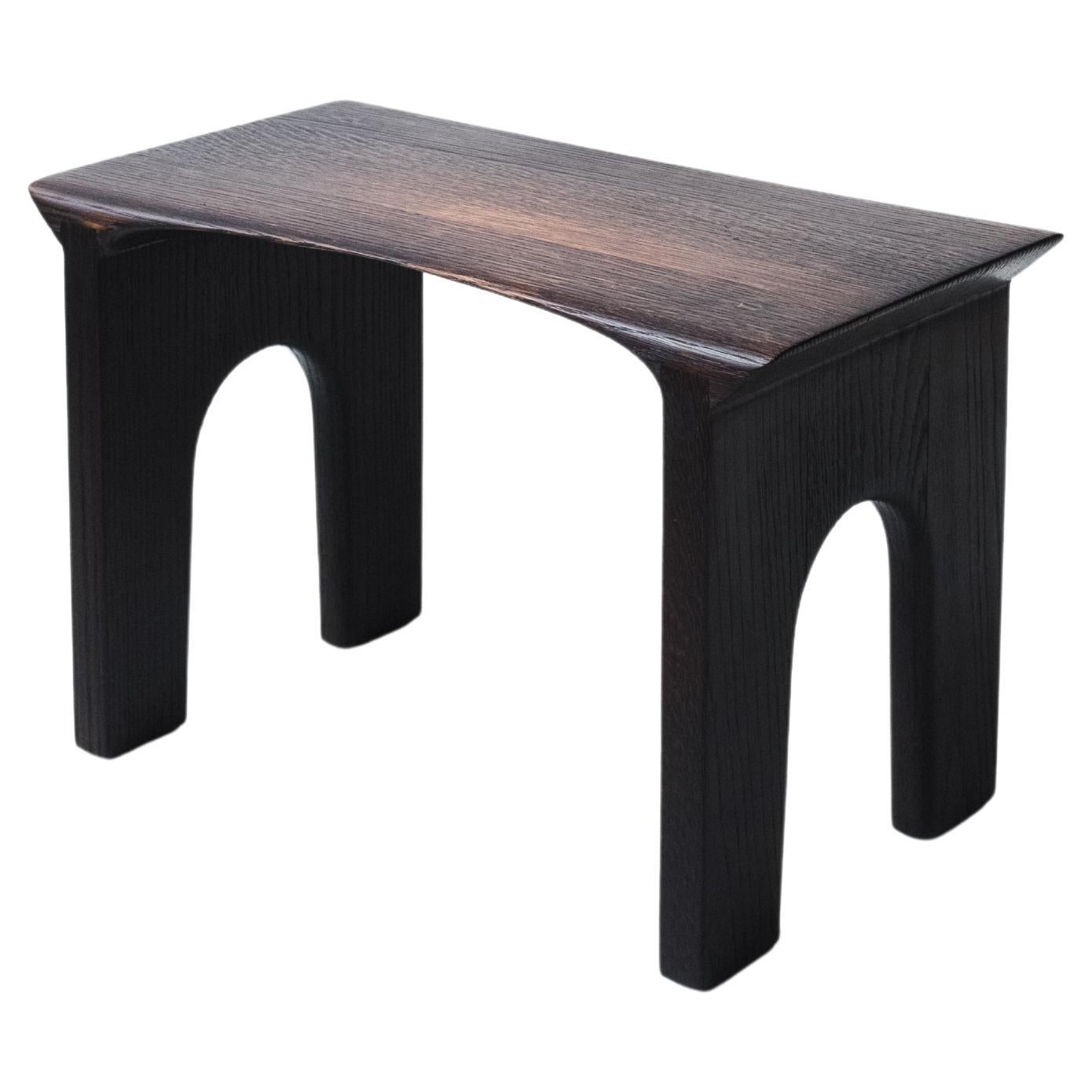 Pair of Blocks/Stools in Burned Oak and Mosaic by S. Rippe at 1stDibs