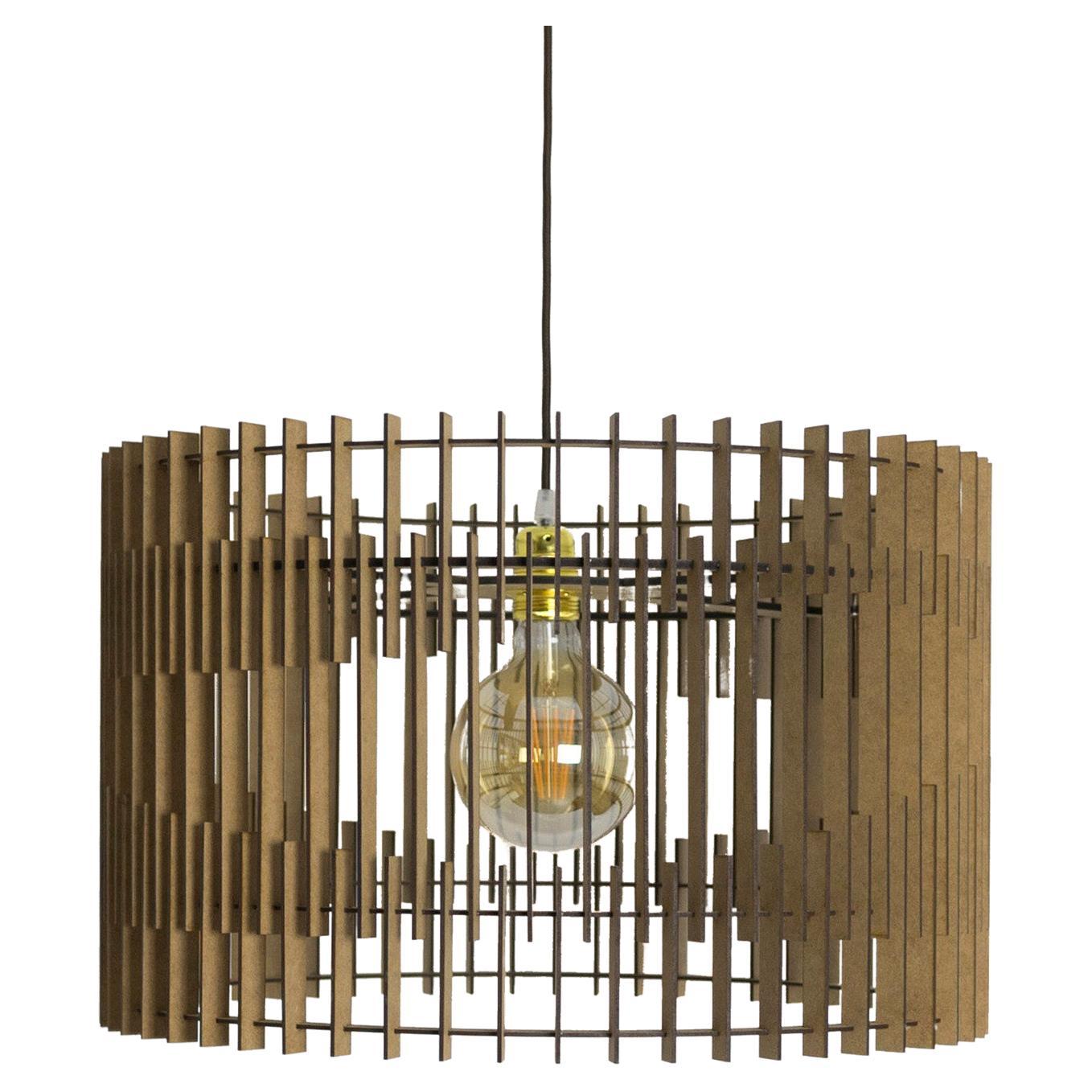 Pendant Lamp in Wood. Brazilian Contemporary Design by O Formigueiro ...