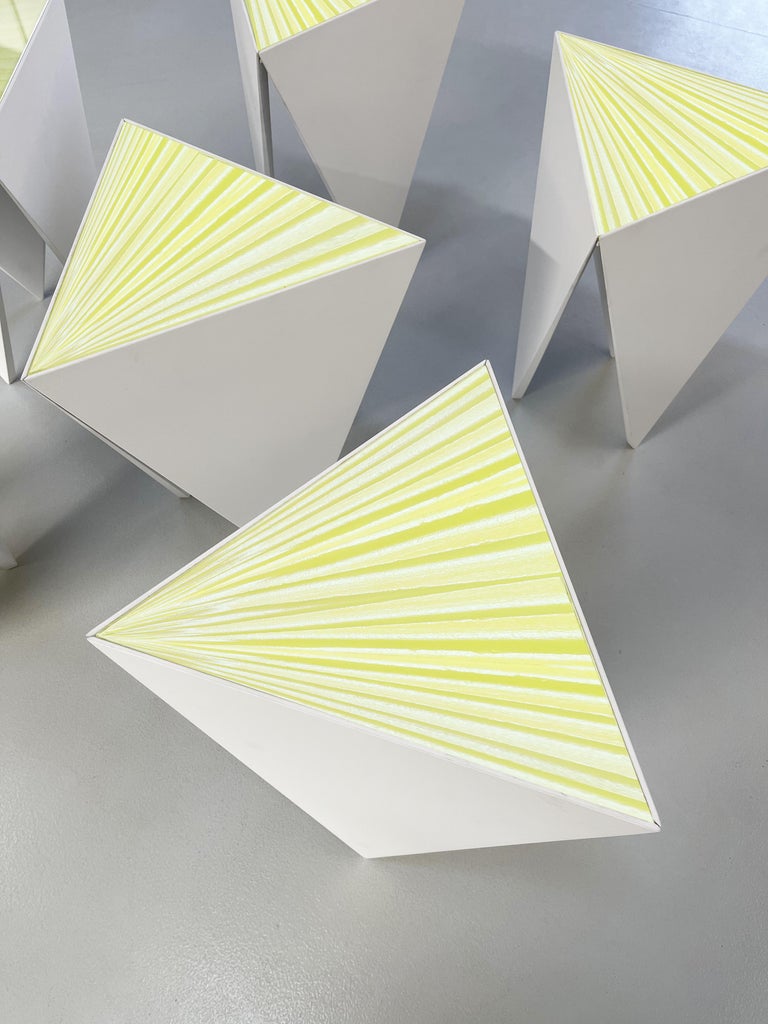Contemporary 'Magnet' Set of Six Handmade Coffee Tables by Ghirò Studio ...