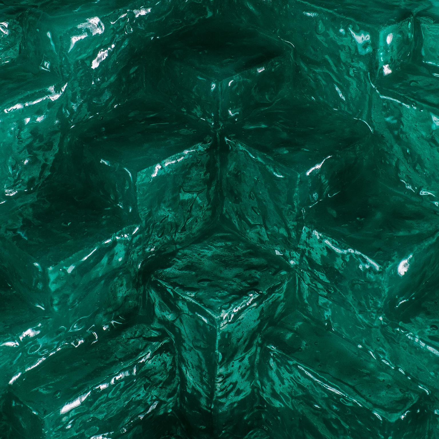 Enlighted Sculpture Pendant Green Contemporary Geometric Brutalist ...