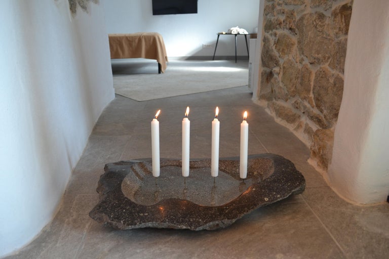 Contemporary Candelabra from Granite Stone by Desia Ava For Sale at 1stDibs