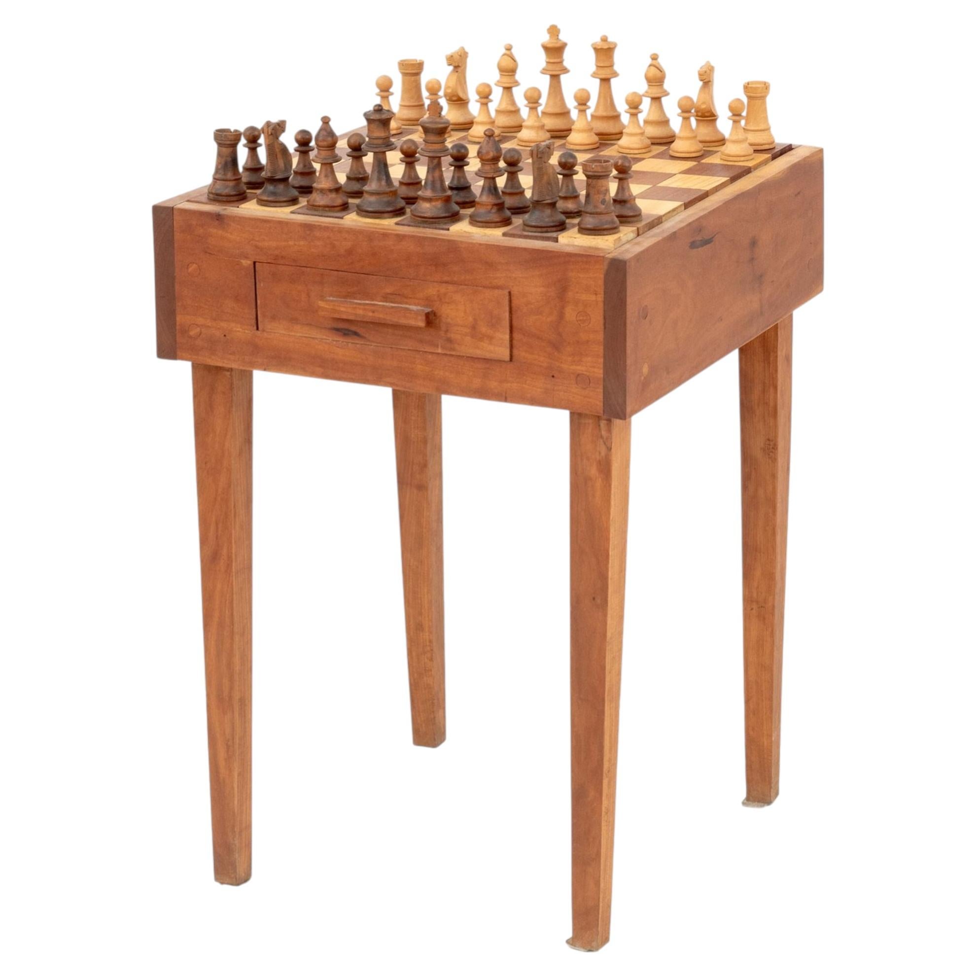 Art deco chess table For Sale at 1stDibs