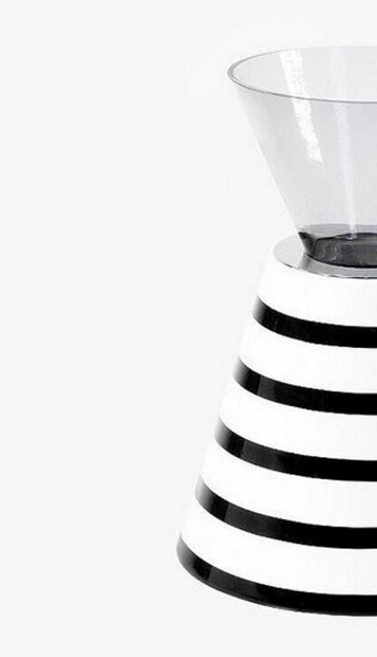 Contemporary Ceramic and Glass Vase For Sale at 1stDibs