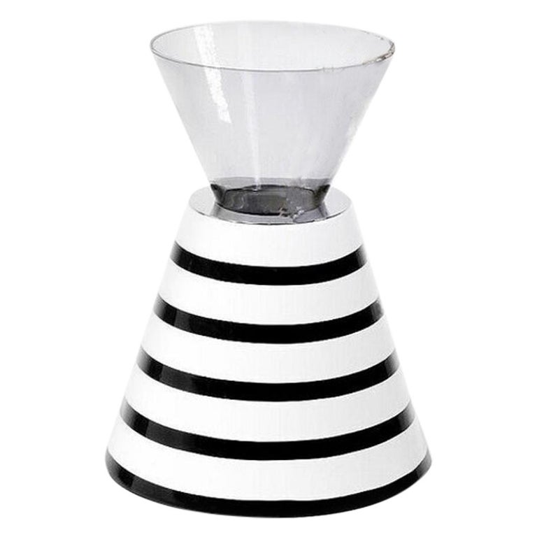 Contemporary Ceramic and Glass Vase For Sale at 1stDibs