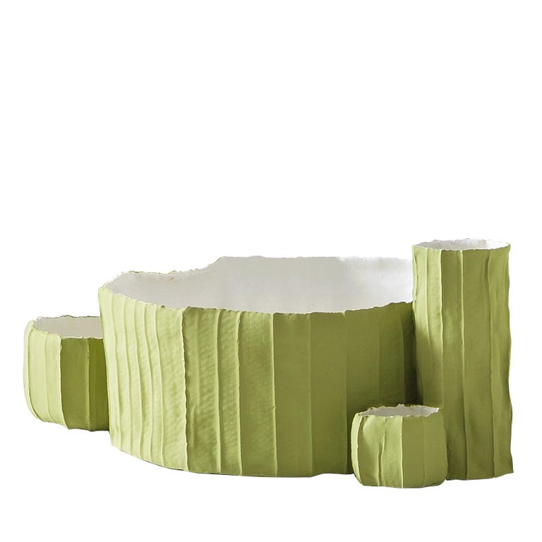 Contemporary Ceramic Colored Low Cactus Vase For Sale at 1stDibs