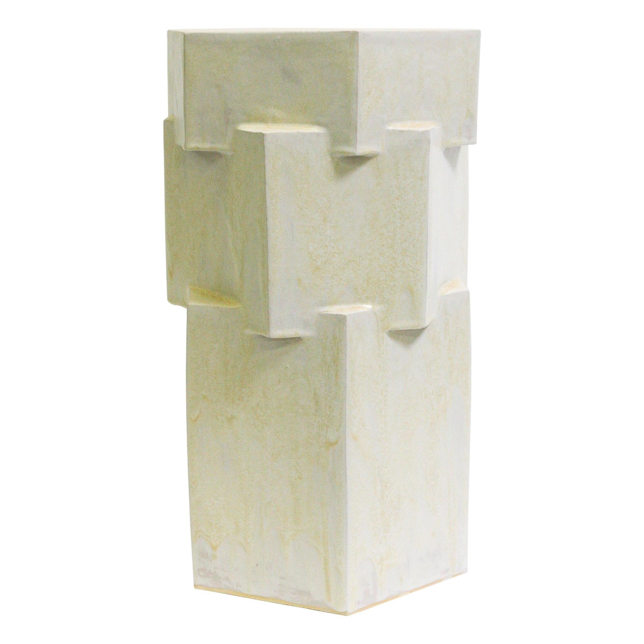 Shagry Cream Side Table For Sale at 1stDibs