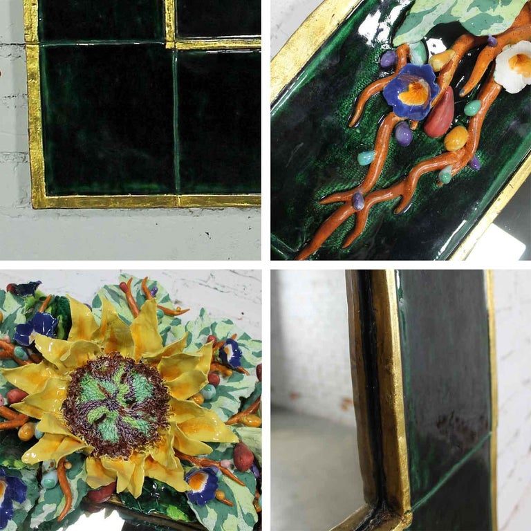 Contemporary Ceramic Floral Large Mirror by George Alexander at 1stDibs ...