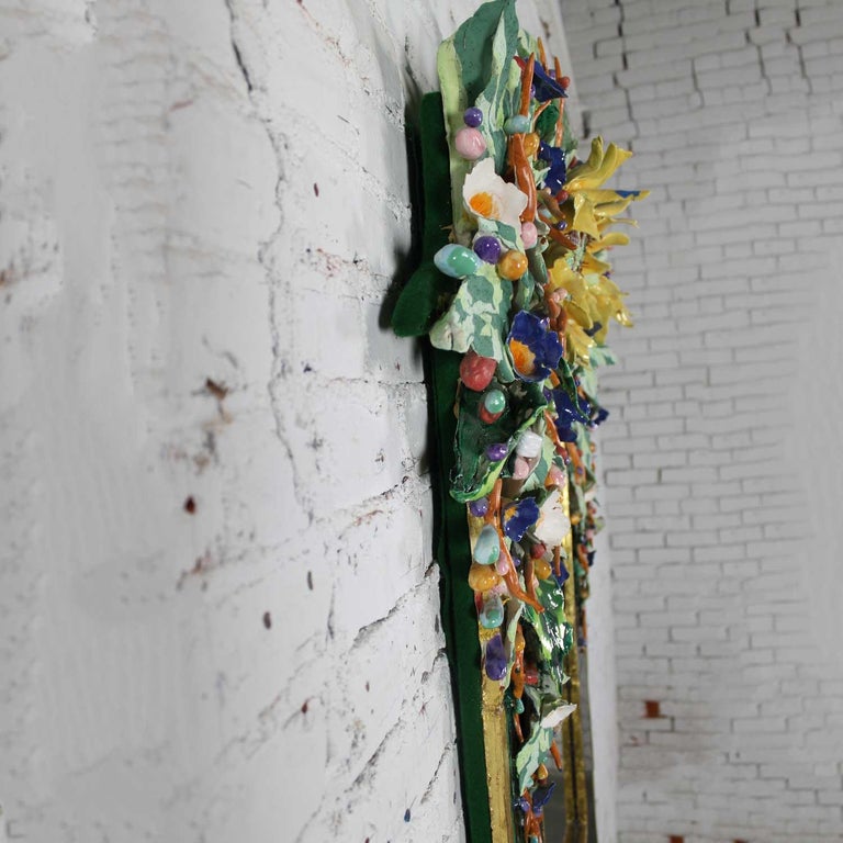 Contemporary Ceramic Floral Large Mirror by George Alexander at 1stDibs ...