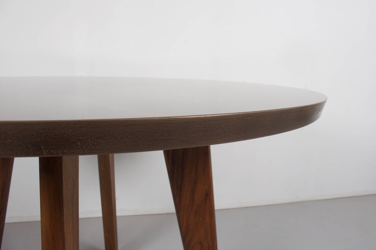 Contemporary Ceramic Round Dining Table For Sale at 1stDibs