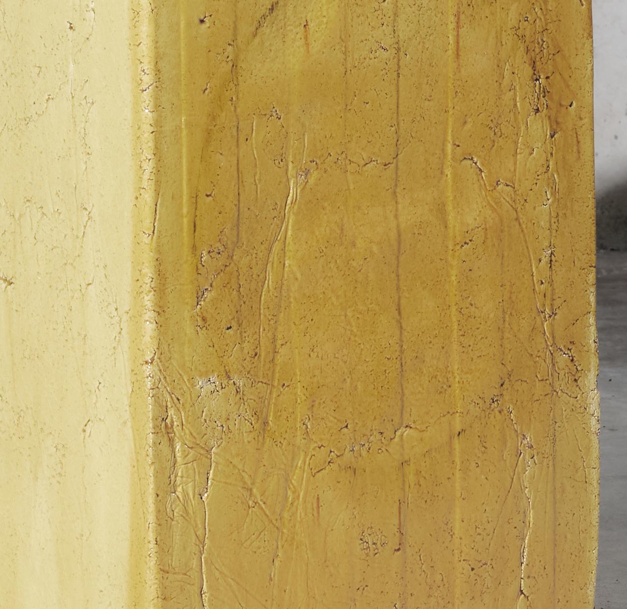 Contemporary Ceramic Table / Prism / Stool / Column Glazed Earthenware ...