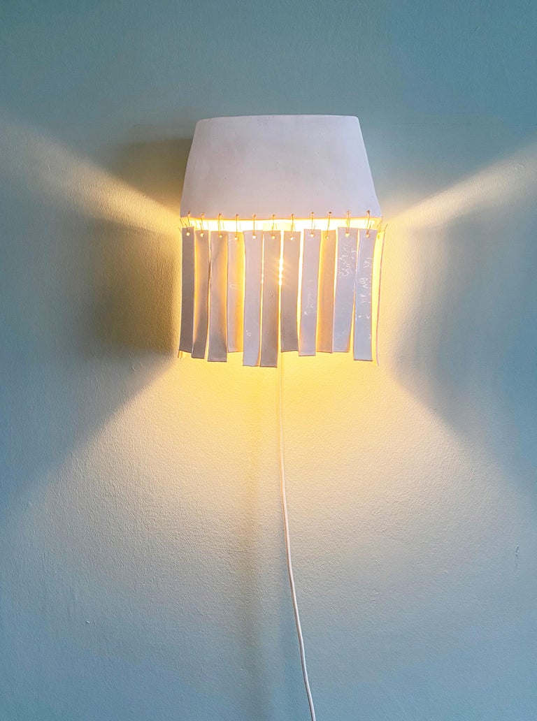 Contemporary Ceramic Wall Sconce by Danish artist Christine Roland at ...