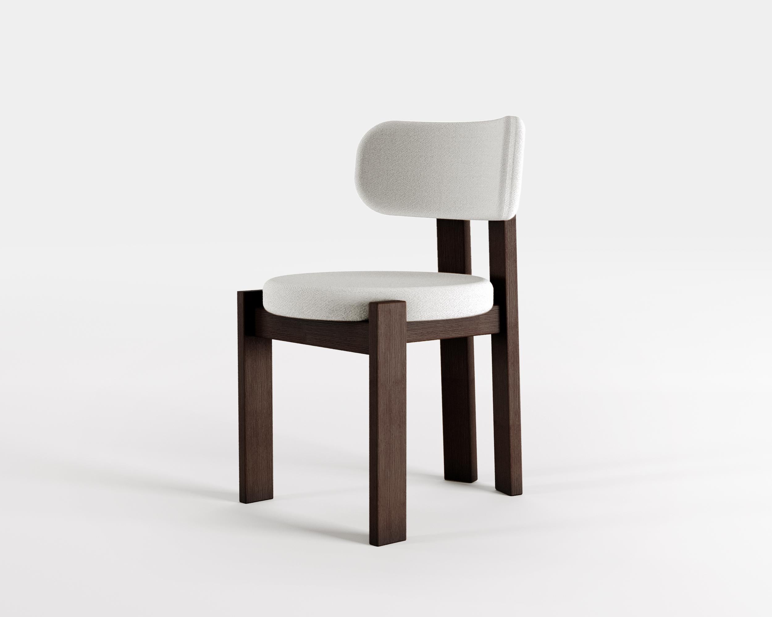 Contemporary Chair 'TR' by Fora Projects, Dark Brown Oak, Vidar col ...