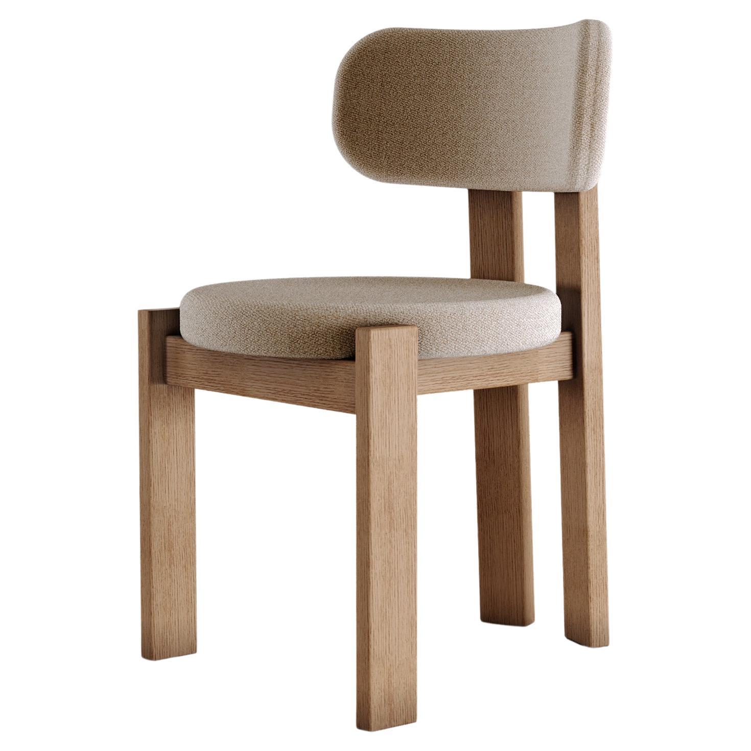 Contemporary Chair 'TR' by Fora Projects, Medium Oak, Vidar col.1511 ...