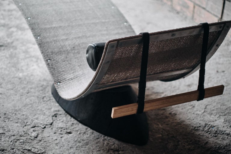 Contemporary Chaise Longue 'Cherlon' by Carmworks, Copper Fabric For ...