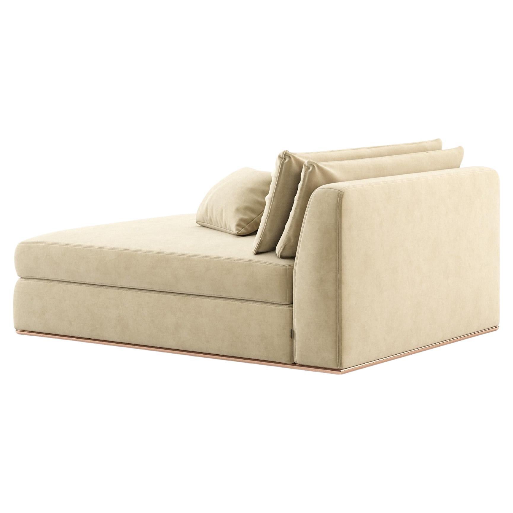 Extra Wide 55" Chaise Longue Offered In Rich Velvet For Sale at 1stDibs ...