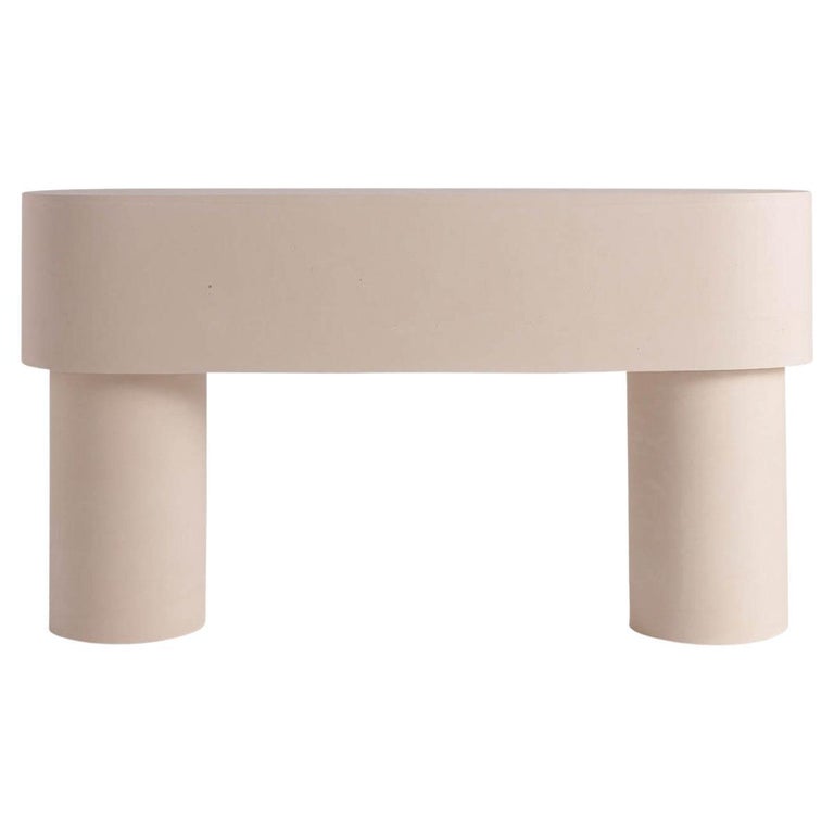 Contemporary Chalk Jesmonite Console, Pilotis Console Table by ...