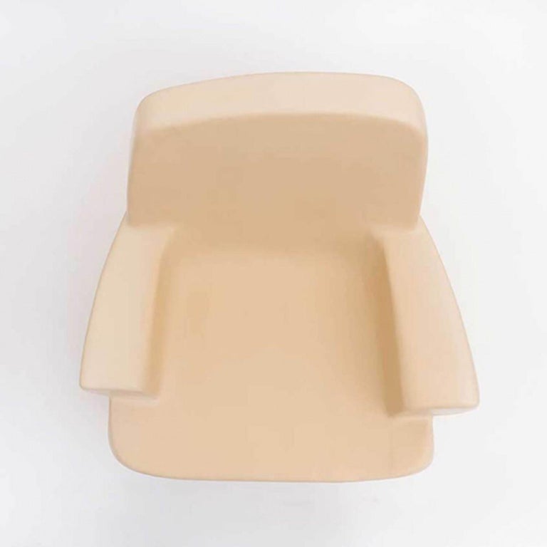 Contemporary Charcoal Fiberglass Armchair, Fudge Chair by Faye Toogood ...