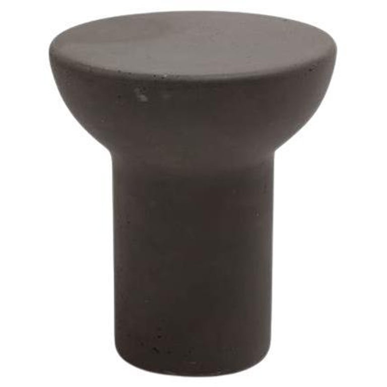 Contemporary Charcoal Plaster Side Table, Roly-Poly Side Table by Faye ...
