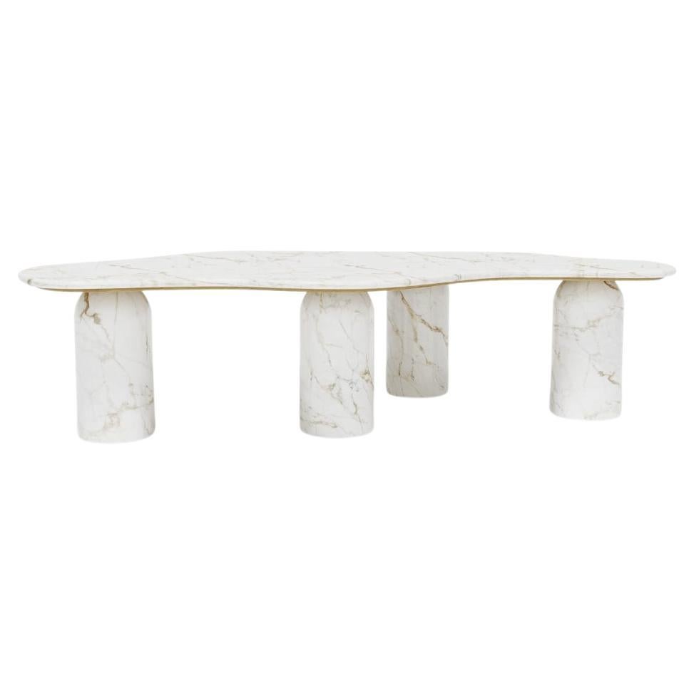 Contemporary Classic Calacatta Gold Marble Table Big by Masquespacio ...