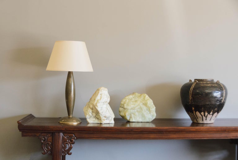 Contemporary Cloisonné Baluster Lamp in Moss by Robert Kuo, Limited ...