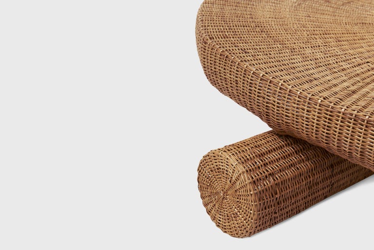 Contemporary Coffee Table, Sustainable Natural Yaré Fiber, by Fango For ...