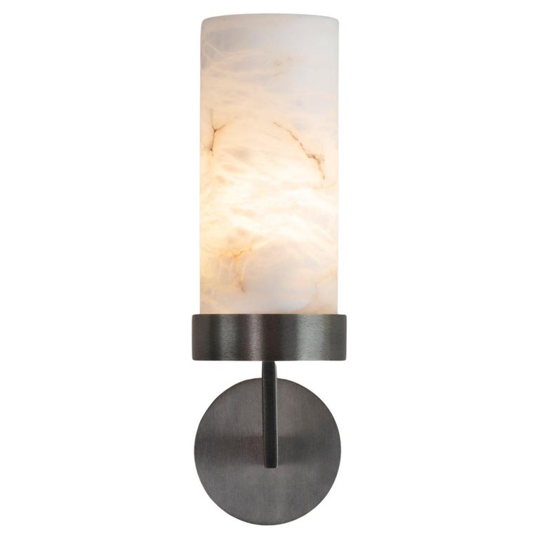 Contemporary Bronze Alabaster Compass Wall Light by Tigermoth Lighting ...