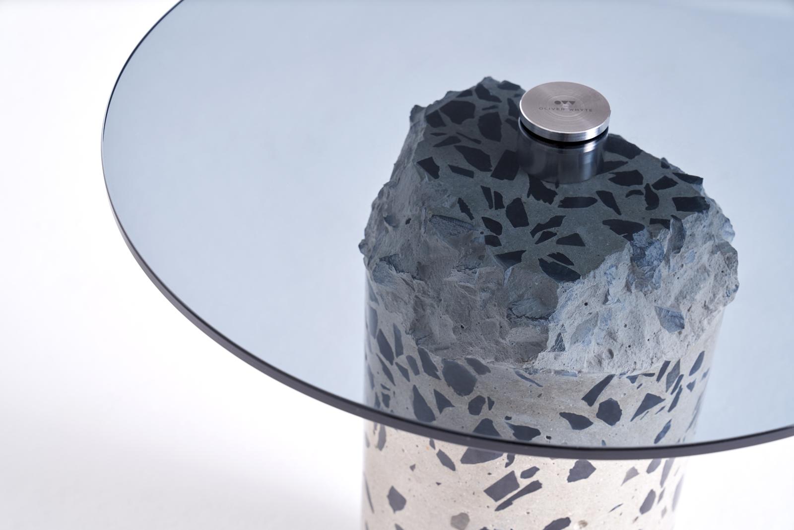 Contemporary Concrete Side Table, Rough by Oliver Whyte For Sale at 1stDibs