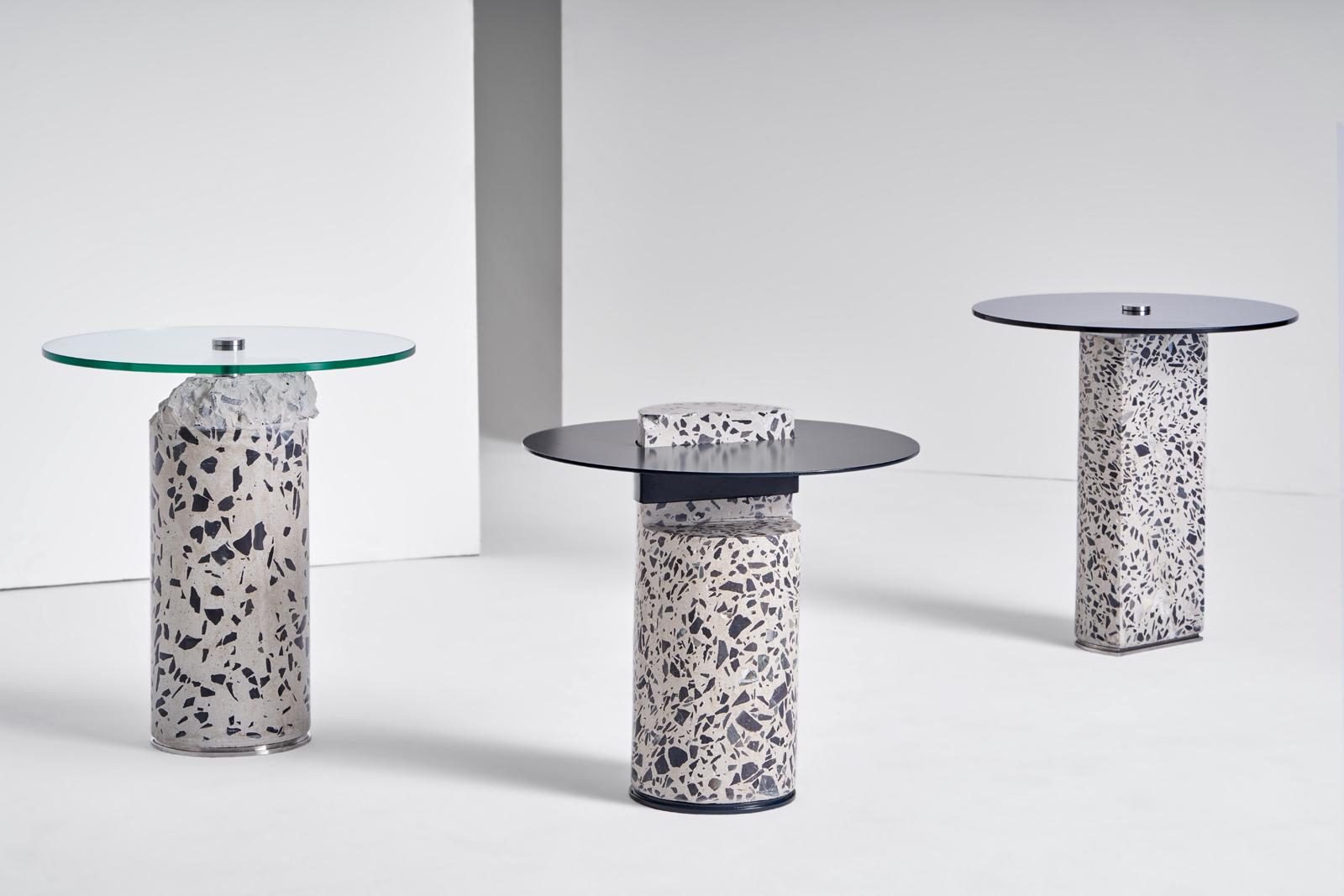 Contemporary Concrete Side Table, Rough by Oliver Whyte For Sale at 1stDibs