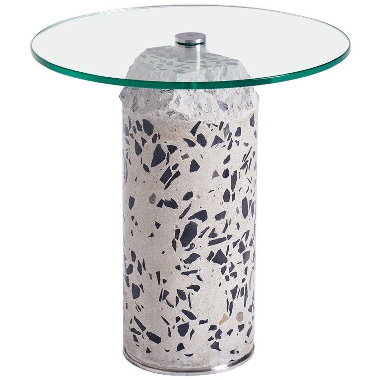 Contemporary Concrete Side Table, Rough by Oliver Whyte For Sale at 1stDibs