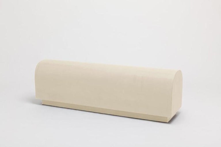 Contemporary Cream Plaster Bench, Chubby Bench by Faye Toogood For Sale ...