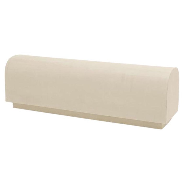 Contemporary Cream Plaster Bench, Chubby Bench by Faye Toogood For Sale ...