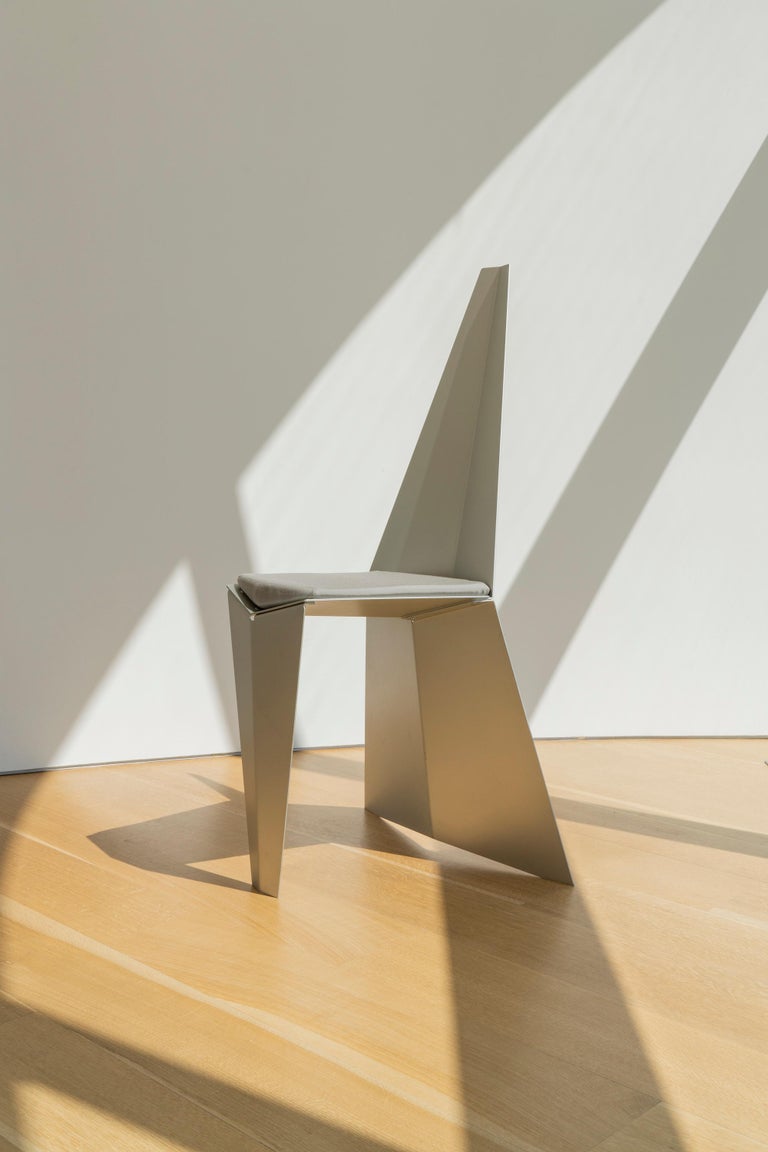 Contemporary Indoor/Outdoor Crystallized Chair in Recycled Metal ...