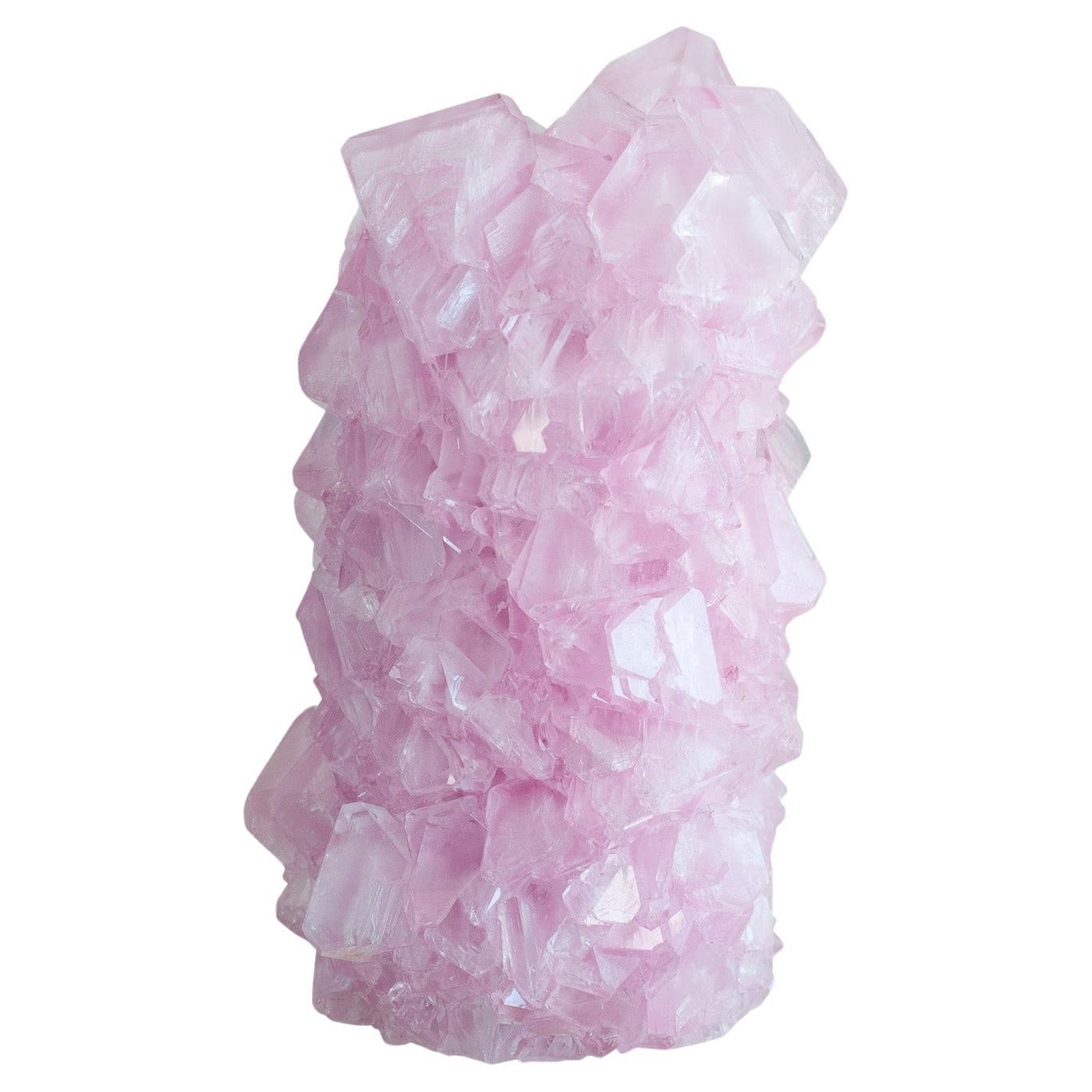 Contemporary Crystallized Vase in Pink by Isaac Monté, Netherlands For ...