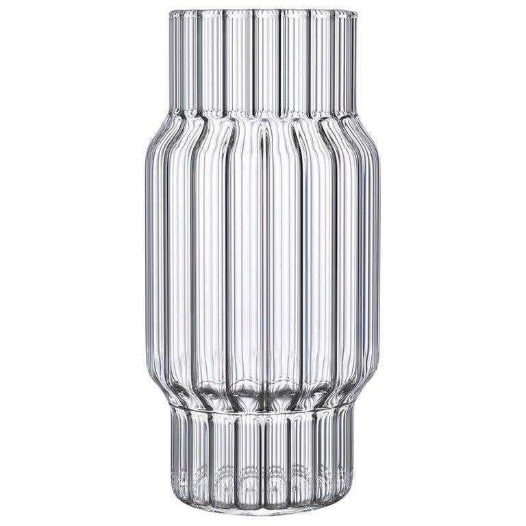 Designer Fluted Glass Vase "Stella Large" Handcrafted in Czech, EU in ...