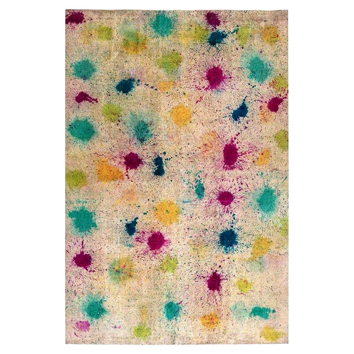 Contemporary Abstract Daliesque Handmde Wool Rug by Doris Leslie Blau ...