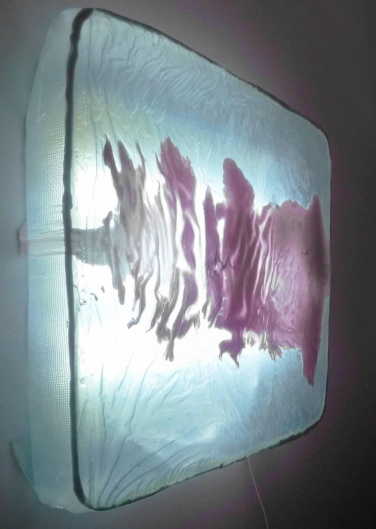 Contemporary Design Light, Hanging Lamp in Epoxy Resin, Fiberglass For ...