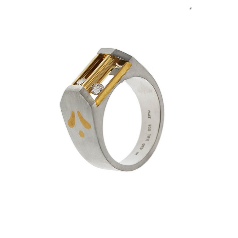 Contemporary Design Sliding Diamond Ring For Sale at 1stDibs ...