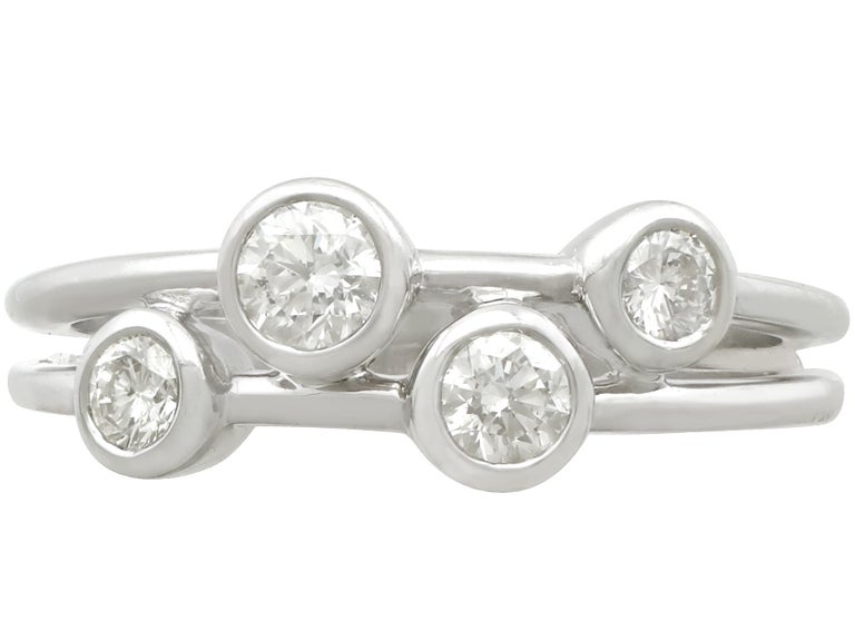 Diamond and White Gold Raindance Style Ring, Circa 2000 at 1stDibs ...