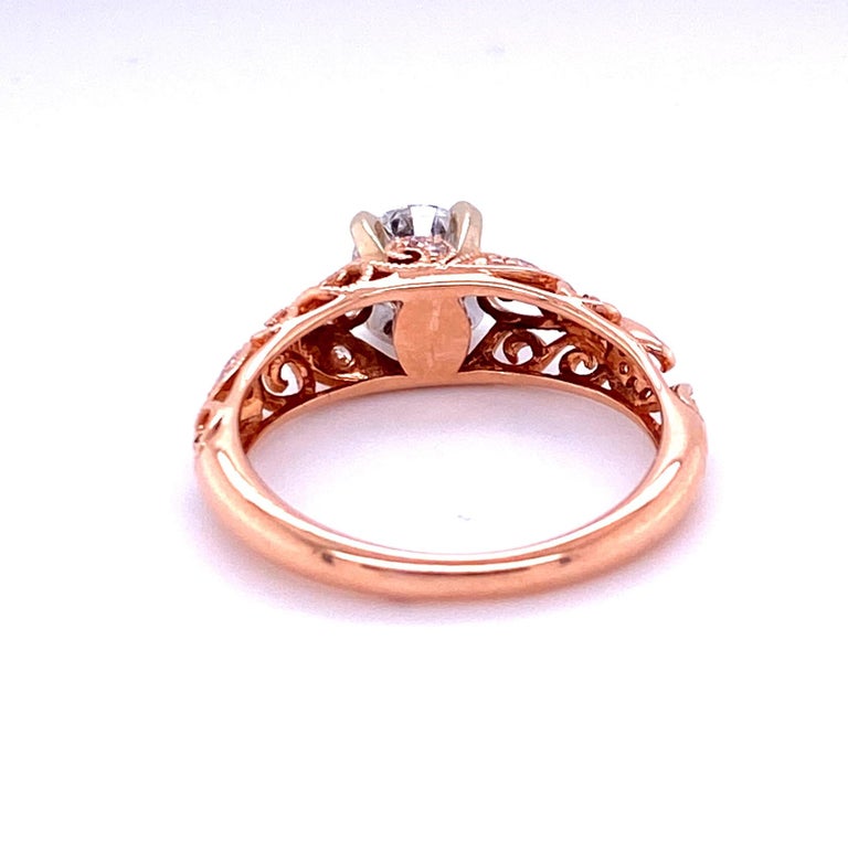 Contemporary Diamond Engagement Ring at 1stDibs