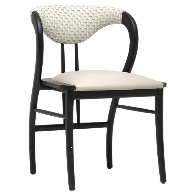 Contemporary Dining or Office Chair with Velvet Upholstery and Metal ...