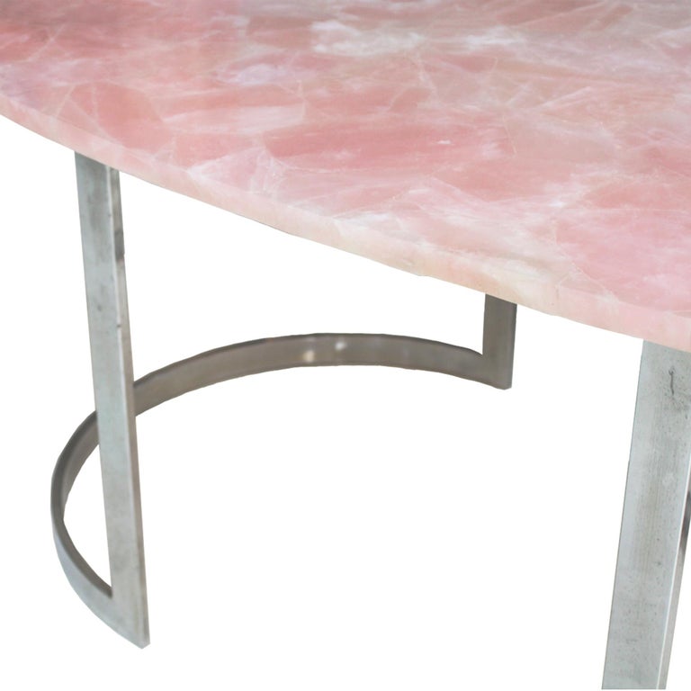 Contemporary Dining Table Made of Rose Quartz Designed by L.A. Studio ...