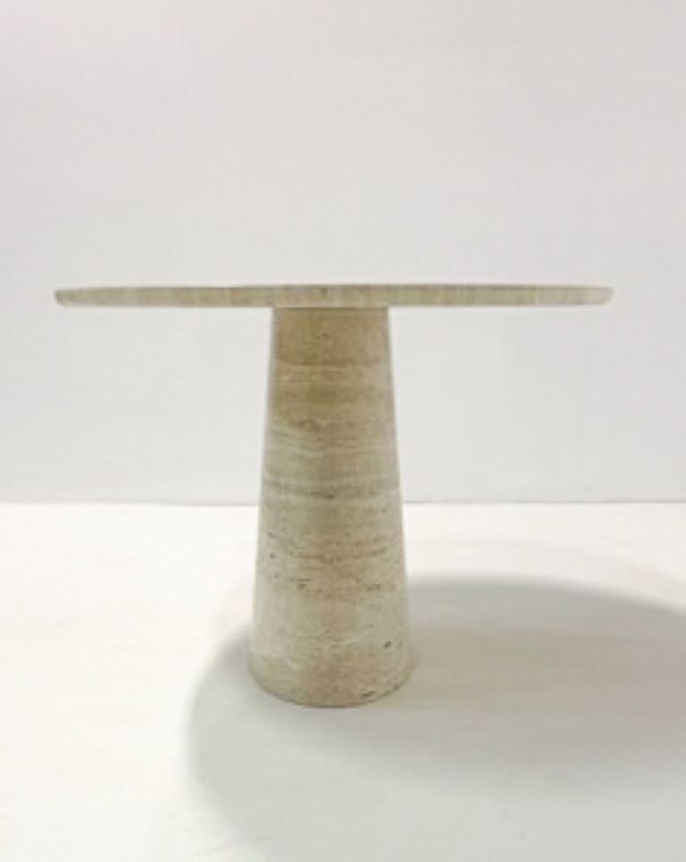 Contemporary Dining Table, Travertine, Italy For Sale at 1stDibs