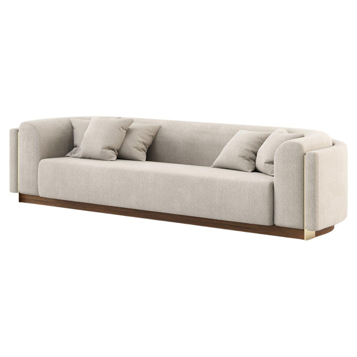 Contemporary Double Layered Back Sofa With Gold Detailing For Sale at ...