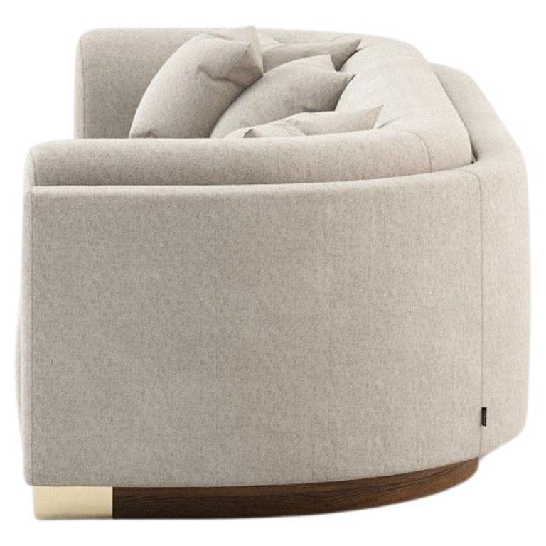 Contemporary Double Layered Back Sofa With Gold Detailing For Sale at ...